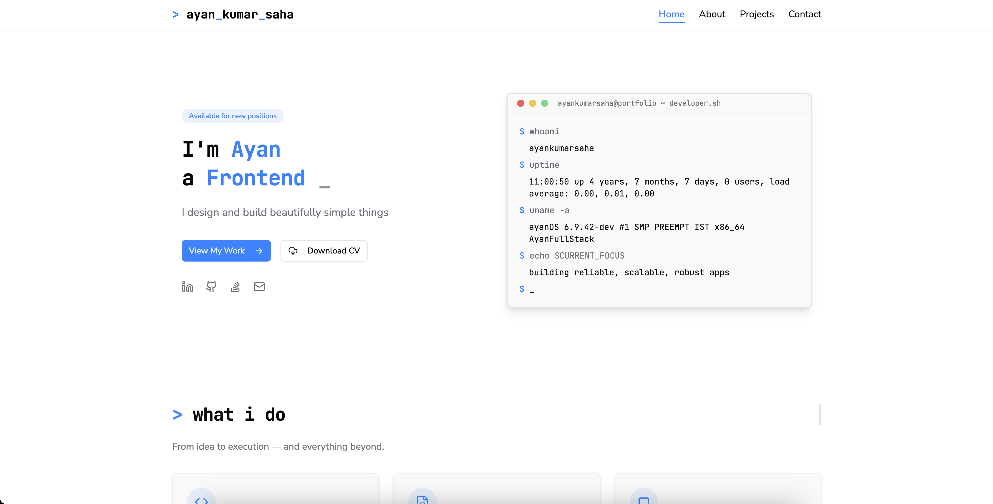 Ayan Kumar Saha – Full-Stack Developer | Angular, React, Nodejs Expert
